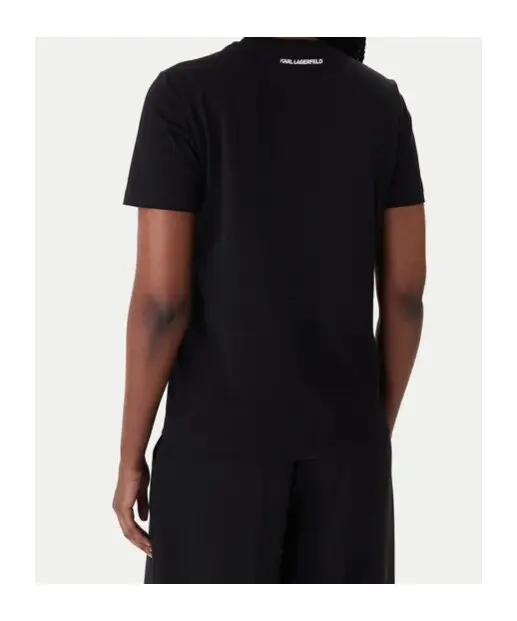 Karl Lagerfeld Rhinestone Embellishment Crewneck T-shirt
