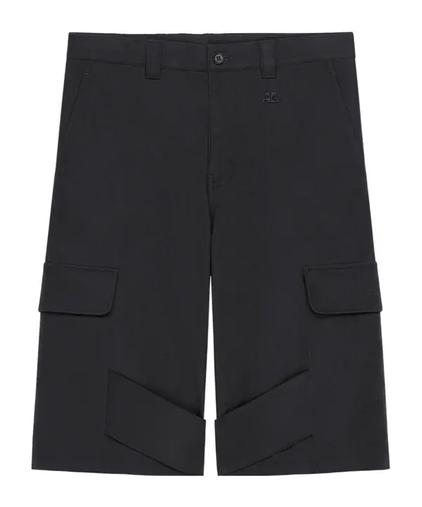 COURREGES Cargo-pocket Cotton Shorts