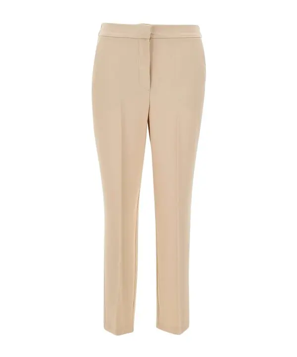 KAOS Capri Creased Pants - Nude