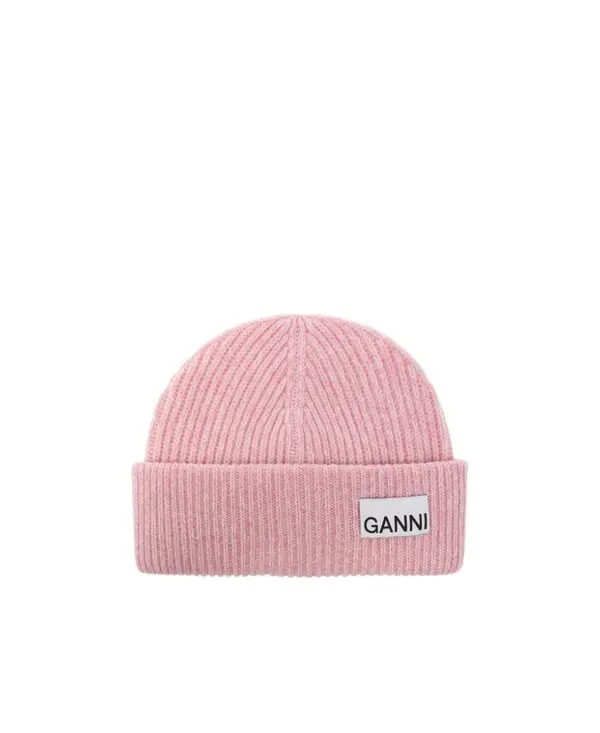 GANNI Ribbed Knit Beanie