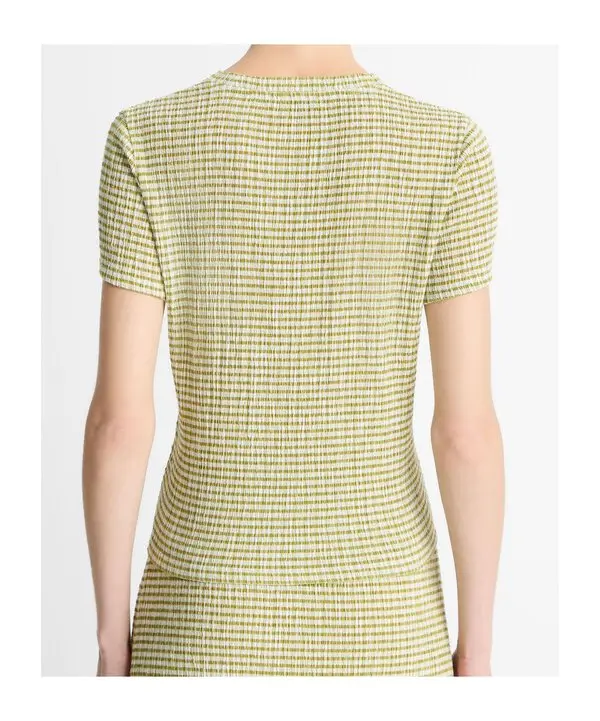Vince Gingham T-shirt