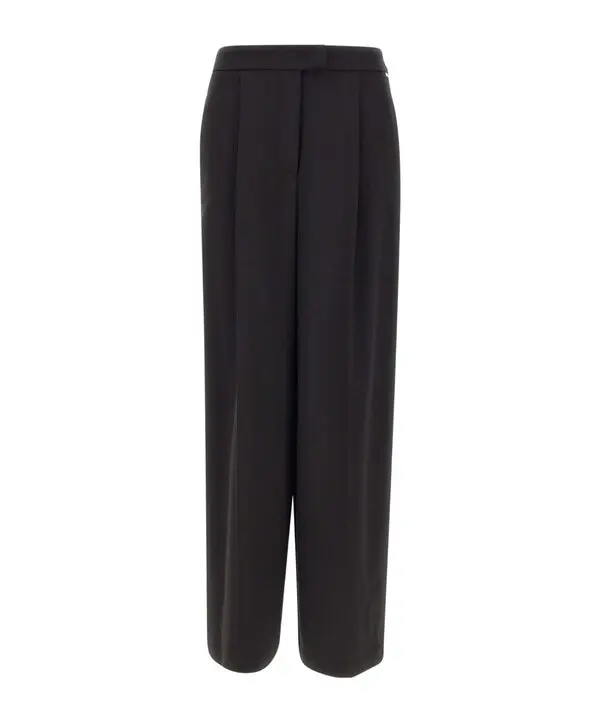 KAOS Pleated-front Trousers - Black