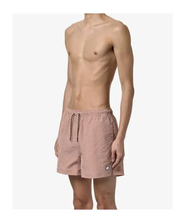 K-WAY Loiret Striped Drawstring Swimming Trunks
