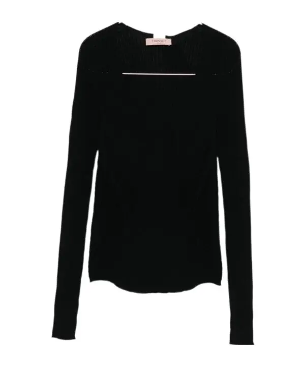 TWINSET Ribbed V-neck Knitwear