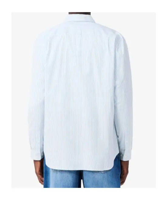 Lacoste Regular Fit Striped Pinpoint Shirt