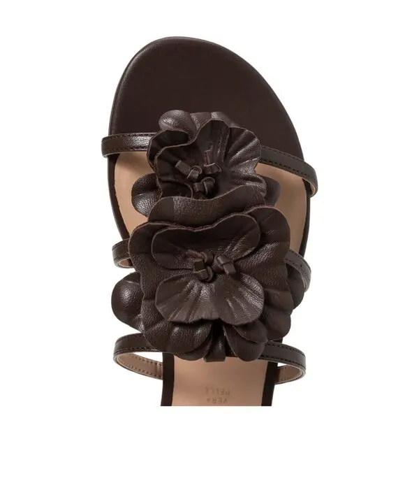TWINSET Floral-strap Flat Sandals