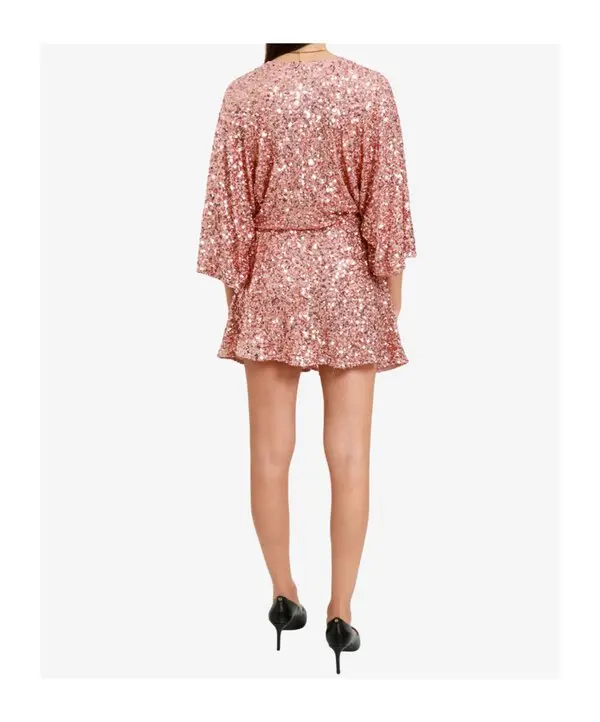 ANIYE BY Thelma Sequin Embellished V-neck Dress