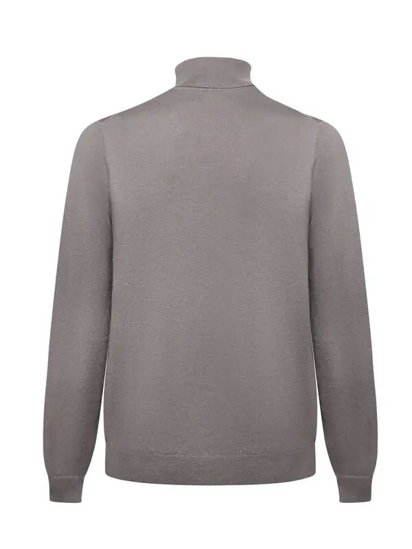 SUN 68 High Neck Knitwear - Gray
