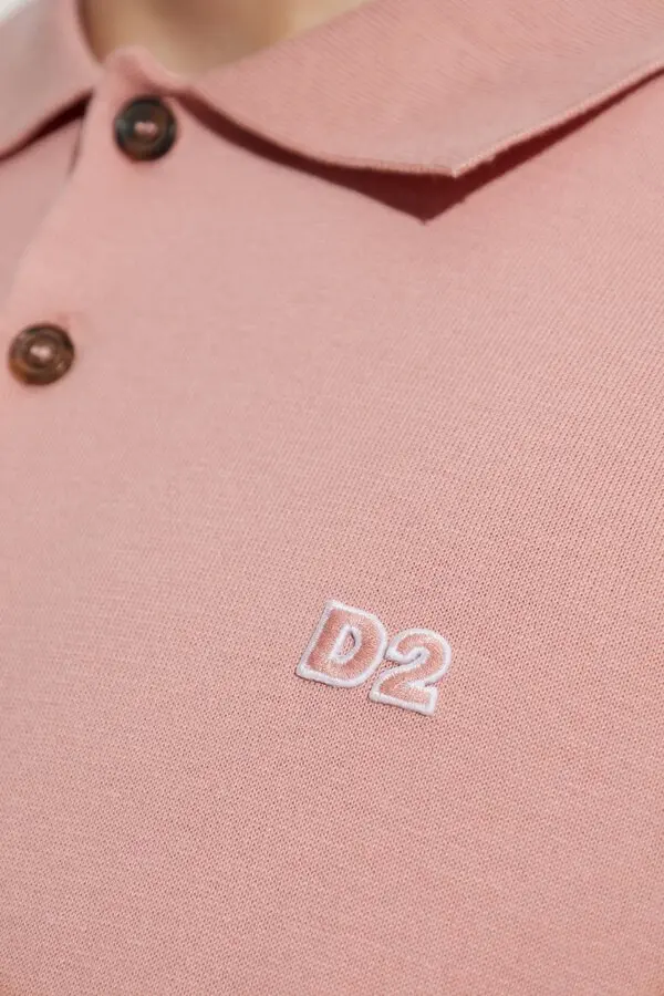 Dsquared2 D2 Logo Patch Short-sleeved Polo Shirt