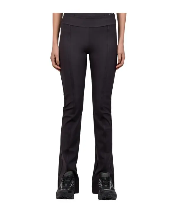 ROA Casual Pants With Slits At The Hem - Black