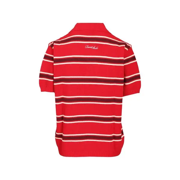 DUNST Short-sleeve Knitted Polo Shirt