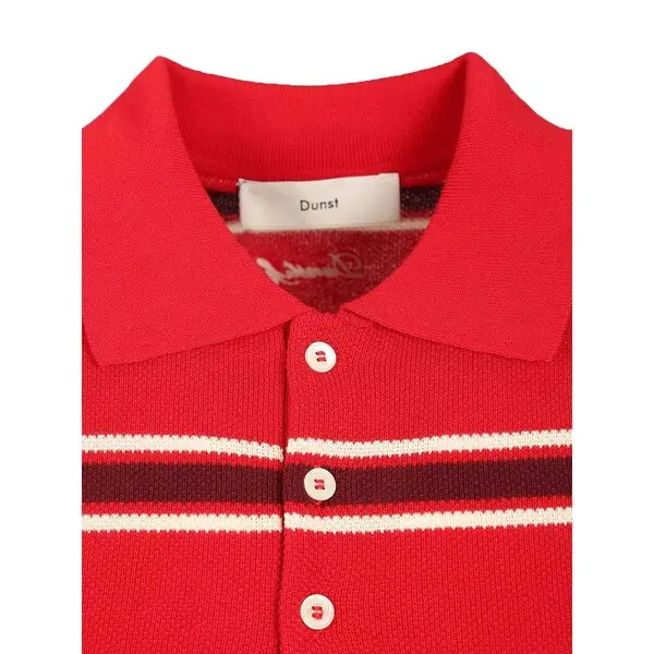DUNST Short-sleeve Knitted Polo Shirt