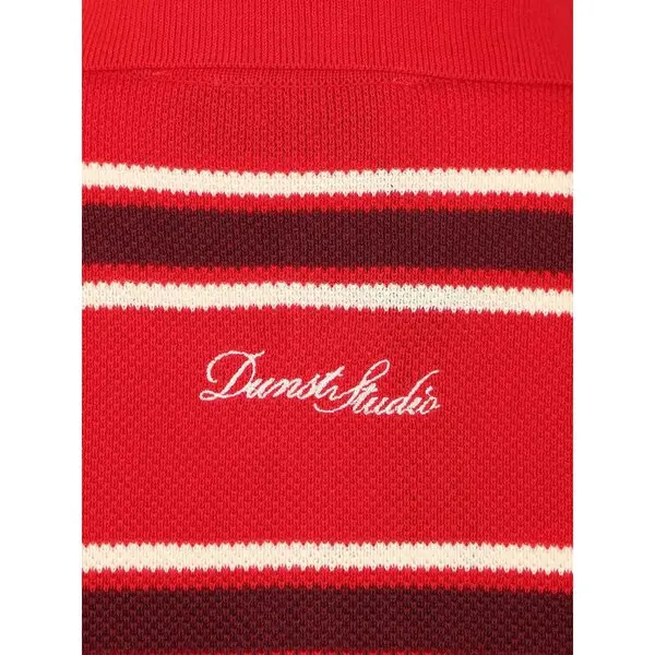 DUNST Short-sleeve Knitted Polo Shirt