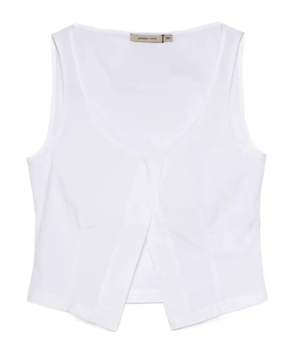Paloma Wool Organic Cotton Cropped Top