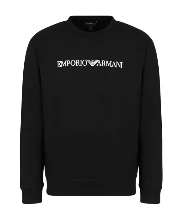 Emporio Armani Logo Print Crewneck Sweatshirt