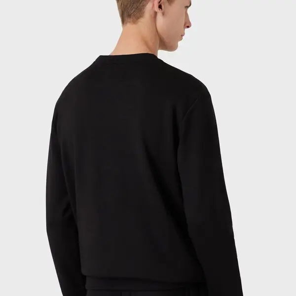 Emporio Armani Logo Print Crewneck Sweatshirt