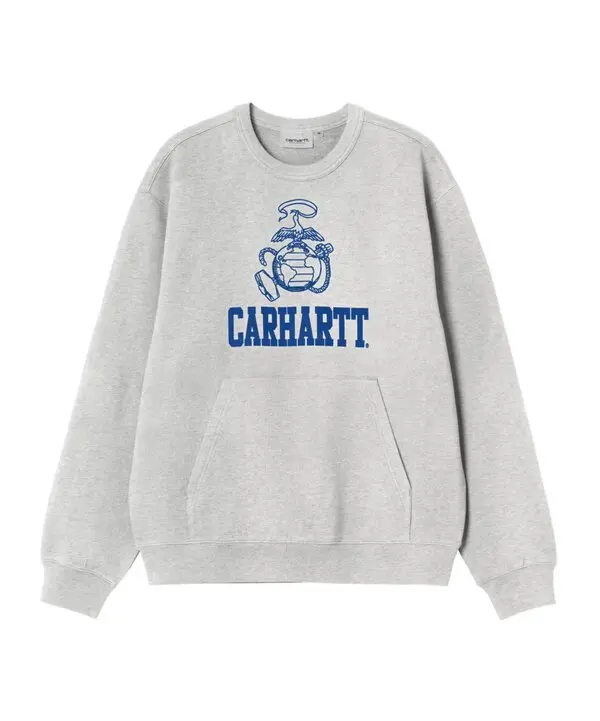 Carhartt Work In Progress Pond Corps Sweatshirt - Ash Heather
