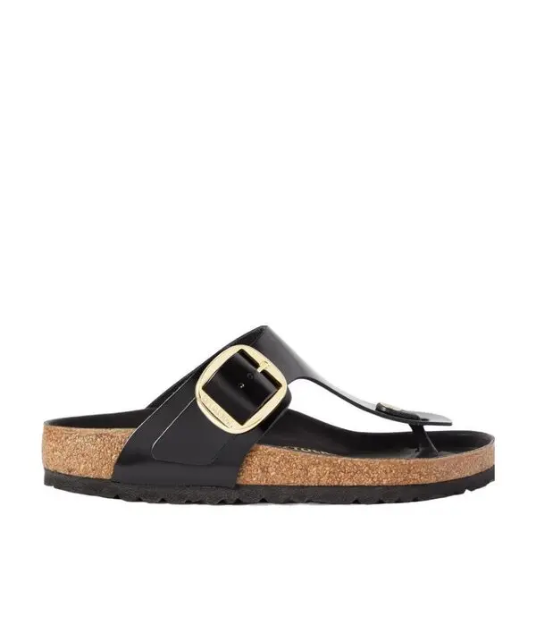 BIRKENSTOCK Toe Slippers With Bright Side Of Logo