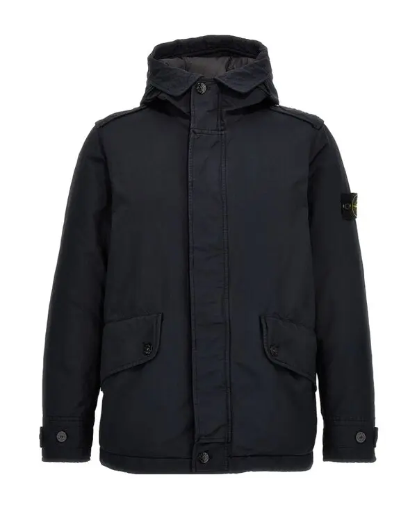 Stone Island High-neck Hooded Jacket