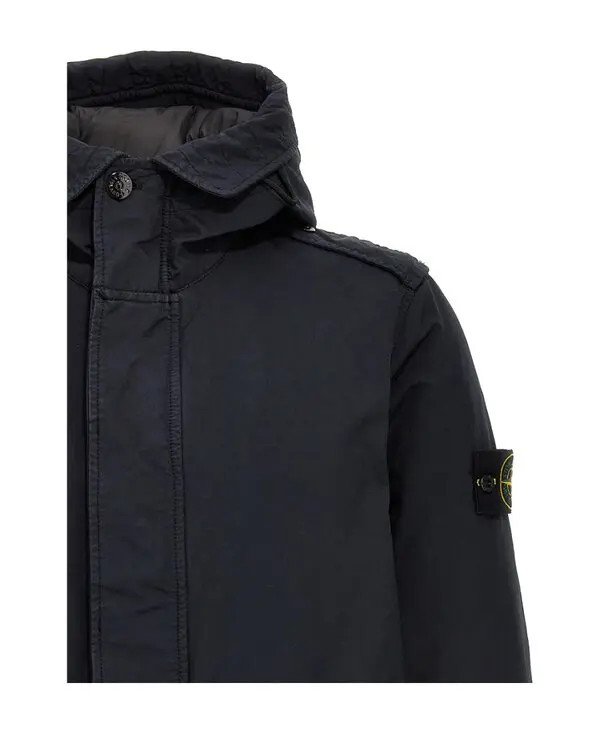 Stone Island High-neck Hooded Jacket