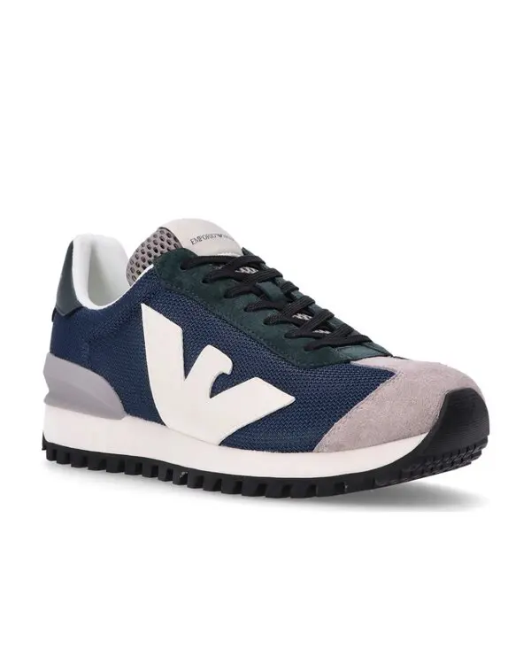 Emporio Armani Logo-patch Low-top Sneakers