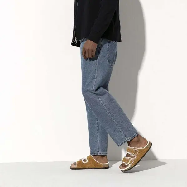 BIRKENSTOCK Shearling-lined Slip-on Sandals