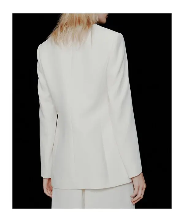 Marella Envers Satin Collarless Blazer
