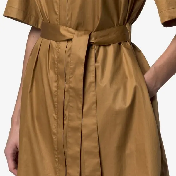 K-WAY Short Sleeve Belted Shirt Dress