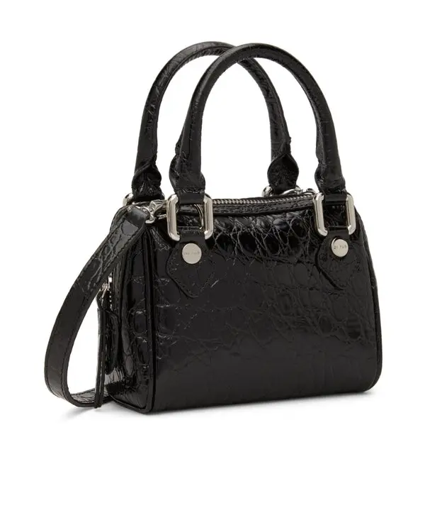 By Far Dora Embossed Mini Shoulder Bag