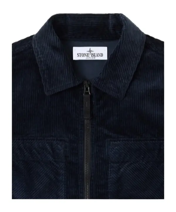Stone Island Corduroy Zip-up Shirt
