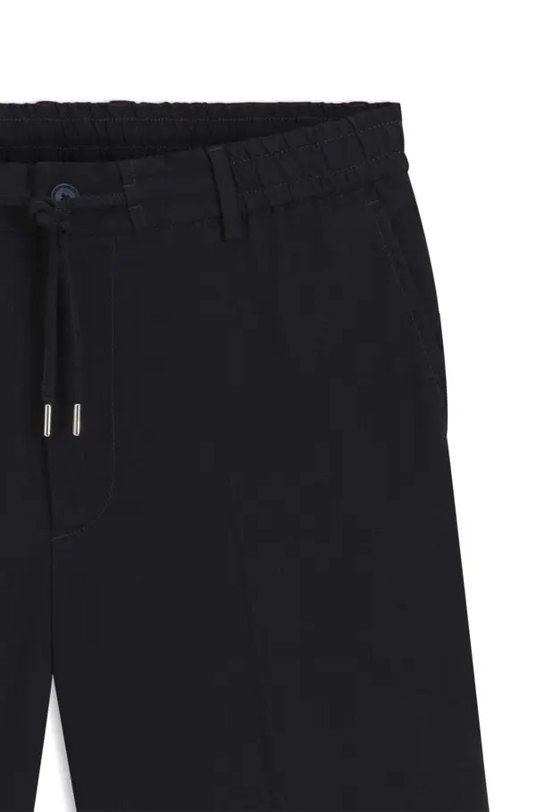 Hugo Boss Linen-blend Shorts In A Modern Fit