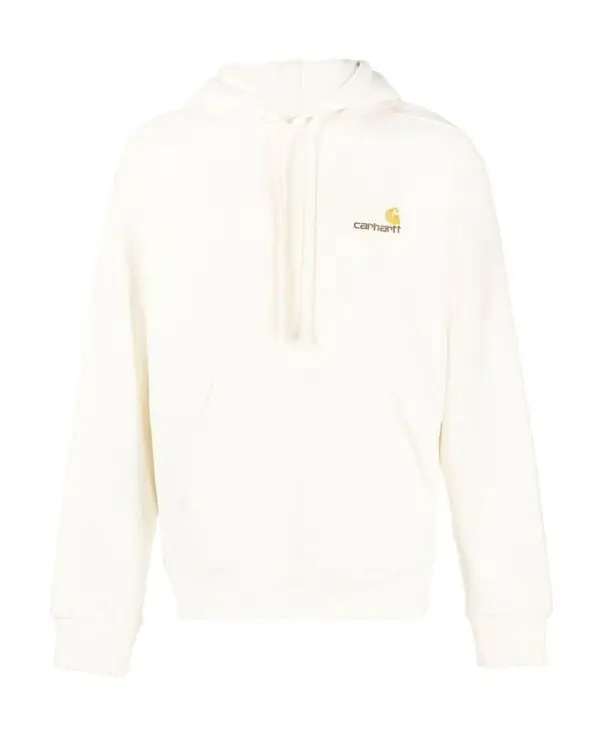 Carhartt Work In Progress American Script Logo Hoodie - White