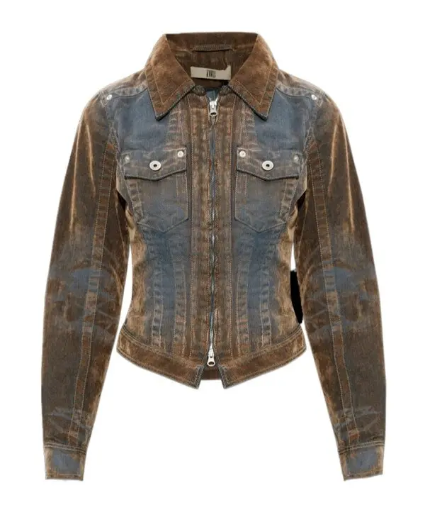 KNWLS Velvet Finish Denim Jacket
