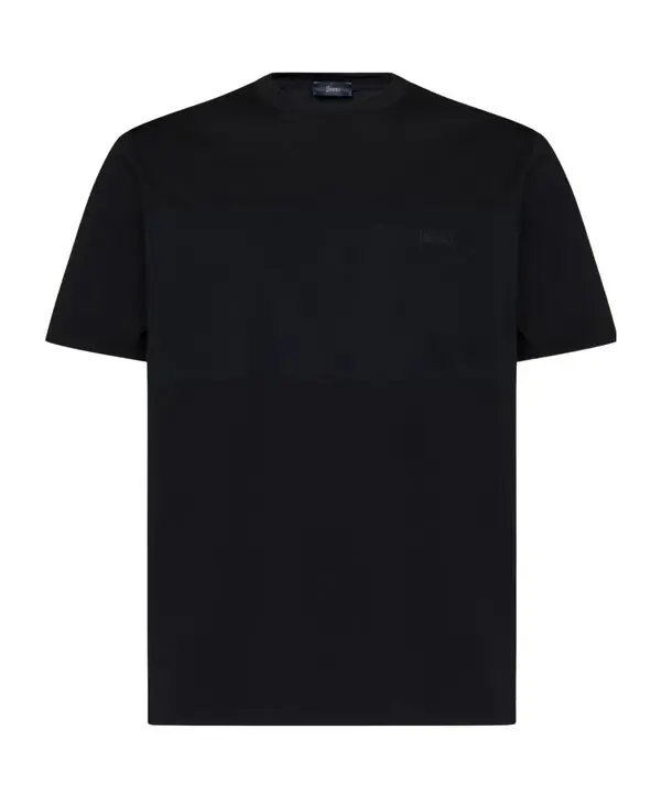 Herno Short Sleeved Crewneck T-shirt - Black