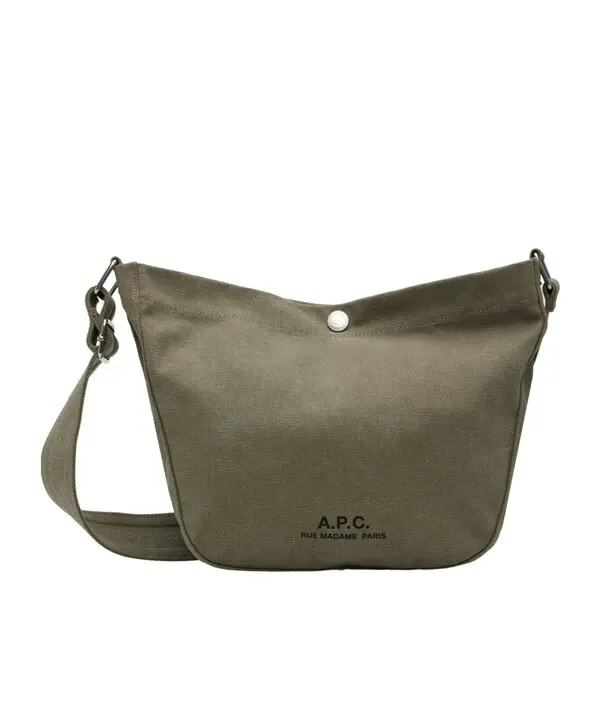 A.p.c. Canvas Logo Shoulder Bag