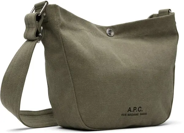 A.p.c. Canvas Logo Shoulder Bag