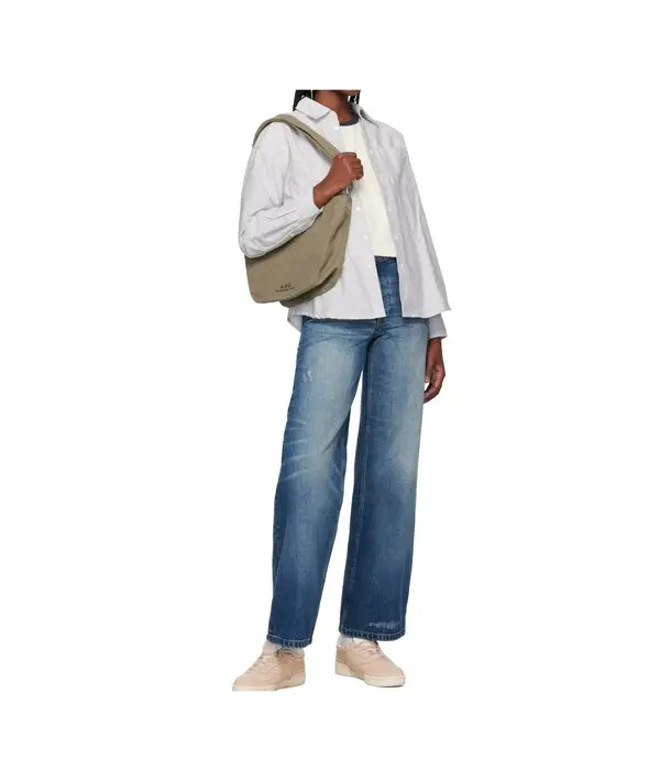 A.p.c. Canvas Logo Shoulder Bag