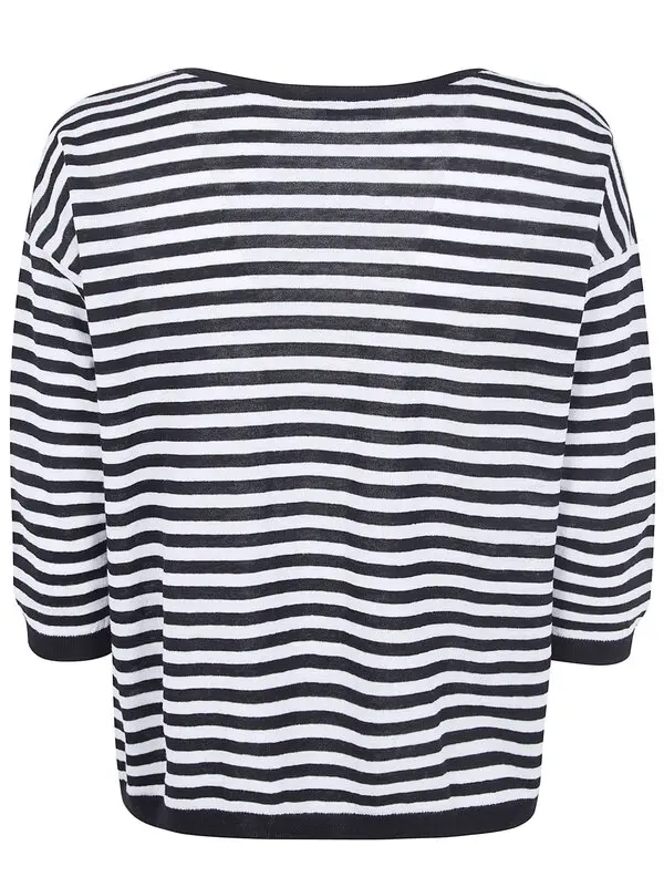 BASERANGE Striped Crew Neck Sweater