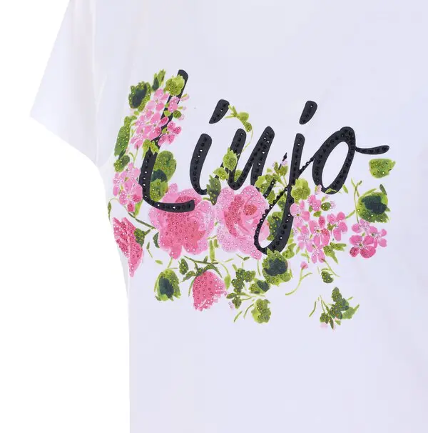 Liu Jo Logo Embellished T-shirt