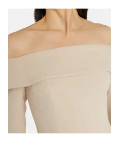 EMILIA WICKSTEAD Nosrat Wool Crêpe Bustier Dress