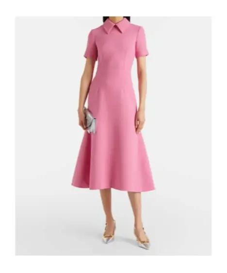 EMILIA WICKSTEAD Eman Wool Crêpe Midi Dress