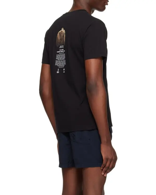 Stone Island Logo Printed Crewneck T-shirt