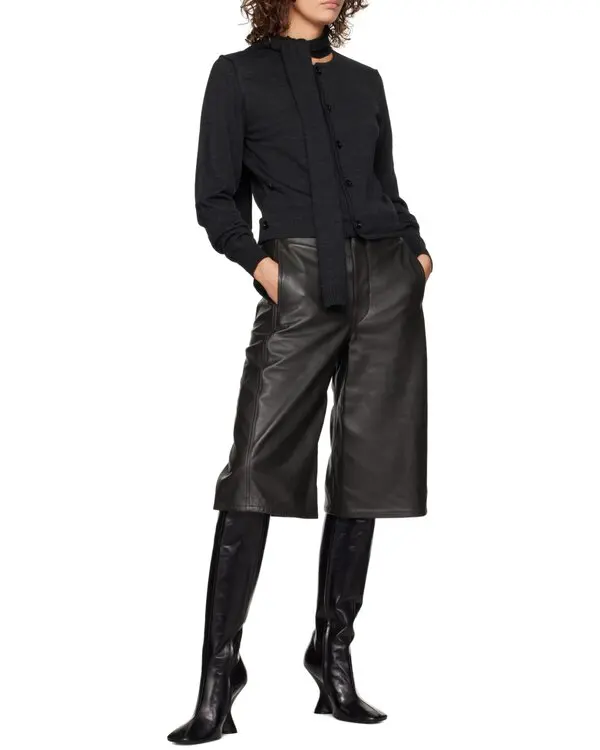 LEMAIRE Scarf Detailed Buttoned Knitted Cardigan