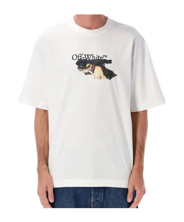Off-White Paint Arrow Skate Crewneck T-shirt - White