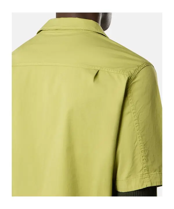 Stone Island Comfort-fit Short-sleeve Overshirt With Multiple Chest Pockets