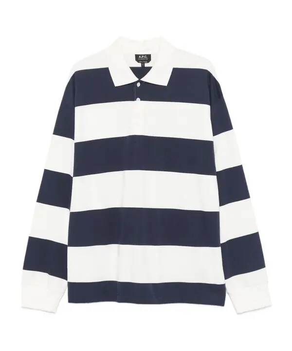 A.p.c. Striped Polo Shirt - No