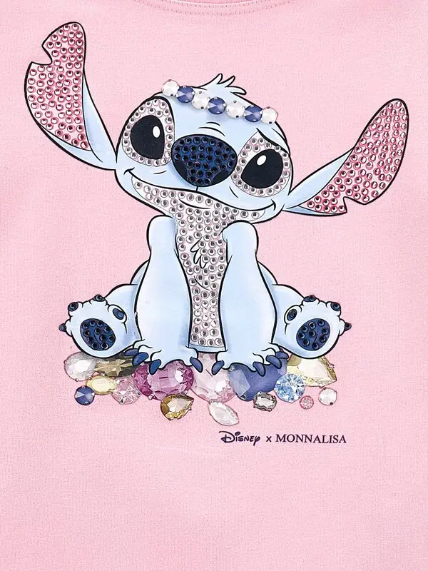 Monnalisa Embellished Stitch T-shirt