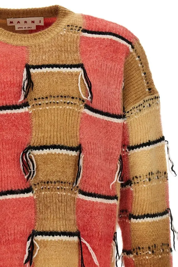 Marni Roundneck Fringed Multicolor