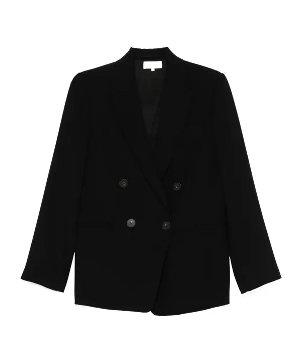 Vince Double-breasted Suit Jacket - Black