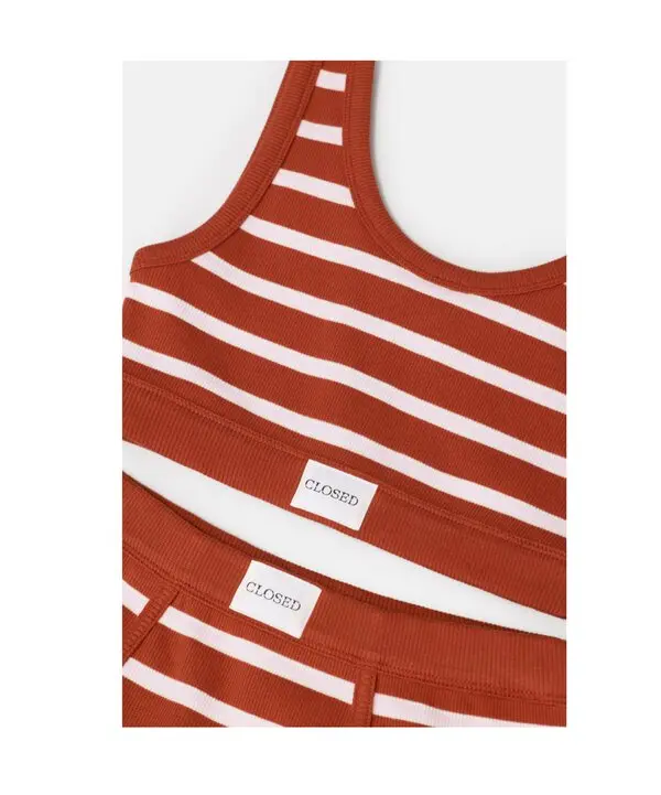Closed Striped Bralette